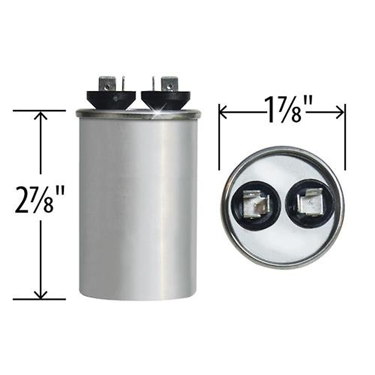 TRANE CPT01392 / CPT01392 • 5 uF MFD x 370 VAC Genteq Replacement Capacitor Round # C305R / 97F9202