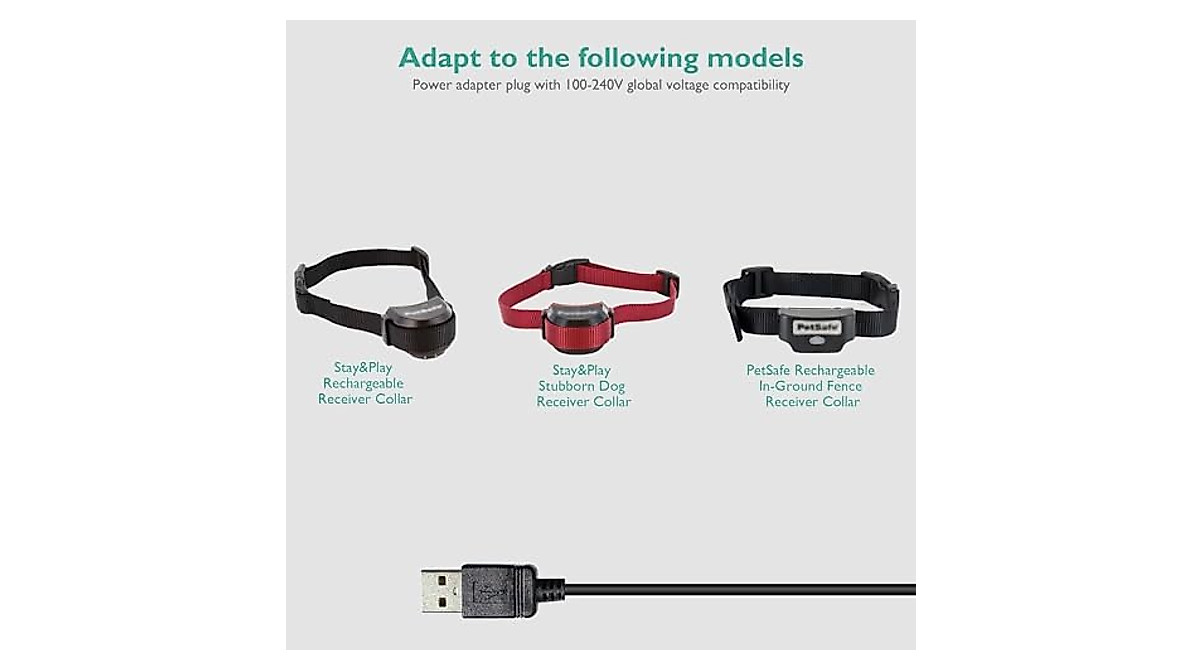 Lnauy PetSafe Charger Cable | Compatible Rechargeable Fence Power Supply