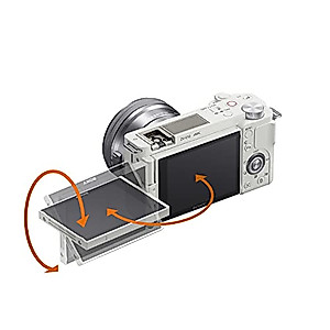 Sony Alpha ZV-E10 - APS-C Interchangeable Lens Mirrorless Vlog Camera Kit - White