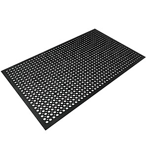 smabee Anti-Fatigue Non-Slip Rubber Floor Mat Heavy Duty Mats 36"x60" for Outdoor Restaurant Kitchen Bar