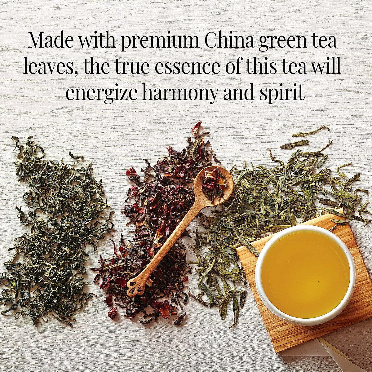 The Republic of Tea - The Peoples Green Tea, 50 Tea Bags, Tin | Gourmet Tea | Caffeinated