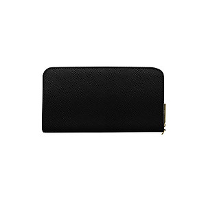iDeal Of Sweden Chelsea Wristlet Wallet with Cellphone Pocket Clutch (Vegan Leather) (Saffiano Black)