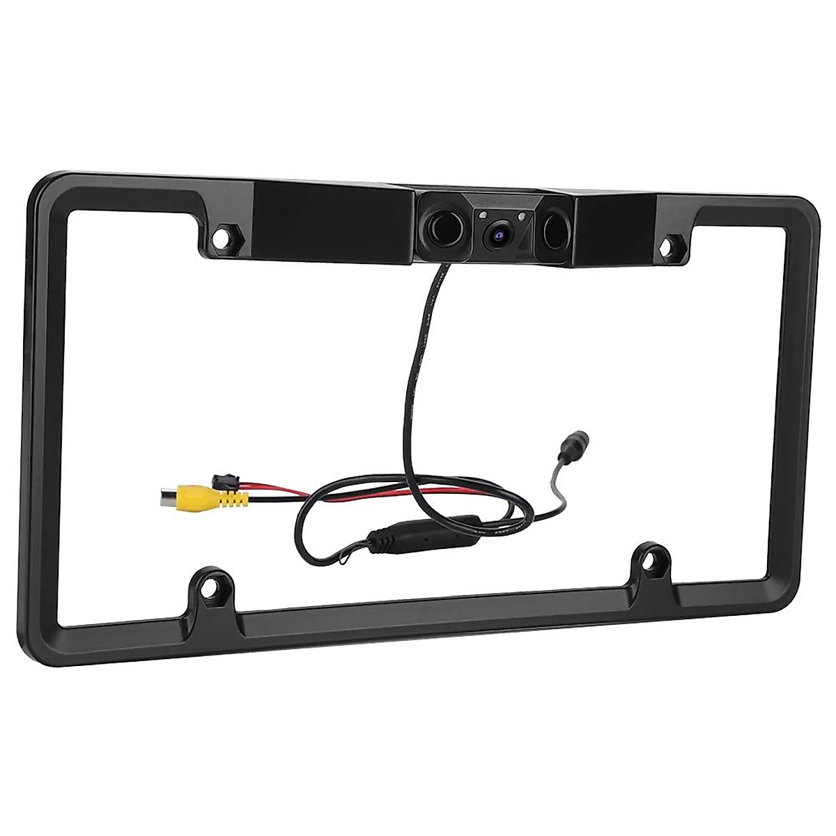 License Plate Camera License Plate Frame Backup Camera Night Vision Rear View Camera 170° Viewing Angle Waterproof High Sensitive Parking Sensor Radar for Cars,Trucks,SUVs Pickups