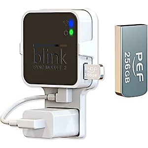 256GB Blink USB Flash Drive for Local Video Storage and The Outlet Mount for Blink Sync Module 2(Blink Add-On Sync Module 2 Itself is NOT Included)