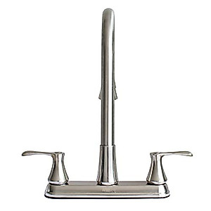 Wasserman 22167143 - Kitchen Sink Faucet Double Handle Pull Down Spay with 28mm Spout
