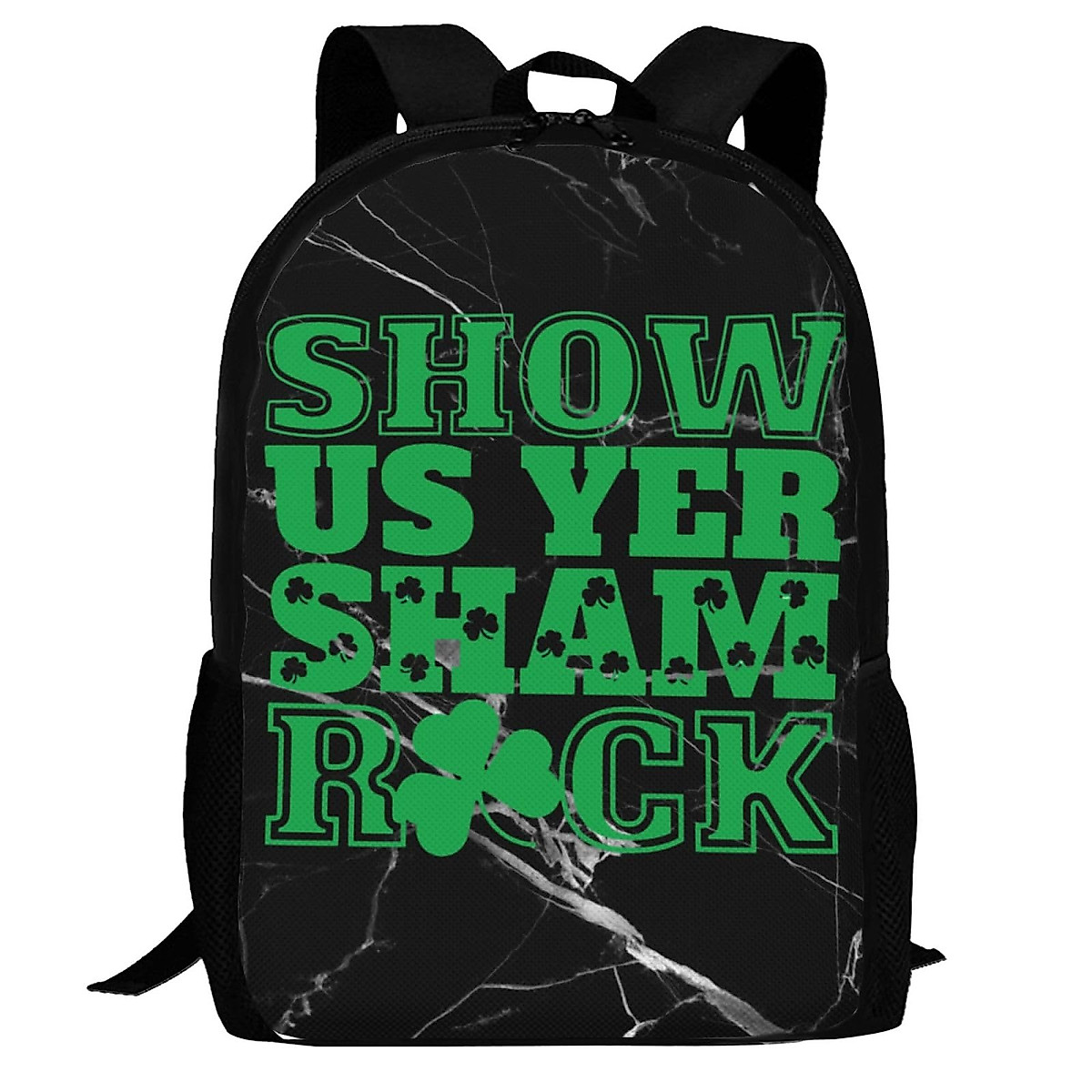 RUNAUP-Shamrock-St-Patricks-Day-Irish-Backpack, Lightweight Backpack Classical Casual Daypack For Women Men