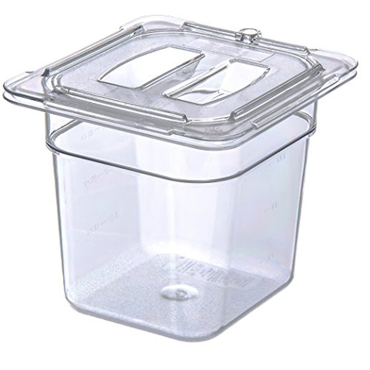 Carlisle FoodService Products 10310U07 StorPlus Sixth Size Polycarbonate Universal Handled Food Pan Lid, Clear