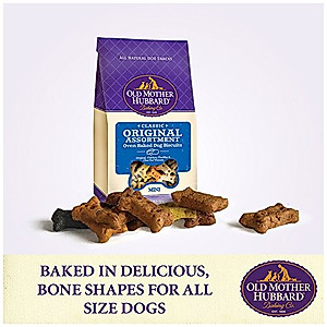 Old Mother Hubbard by Wellness Classic Original Mix Natural Dog Treats, Crunchy Oven-Baked Biscuits, Ideal for Training, Large Size, 3.5 pound bag