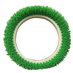Bissell BigGreen Commercial 237.057BG Scrub Brush, 0.015" Bristle Diameter Crimped Polypropylene for BGEM9000 Easy Motion Floor Machine, 12", Green