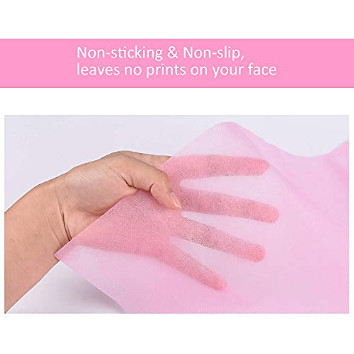 OKEKON Disposable Face Cradle Covers – Ultra Soft Non-Sticking Massage Face Covers/Headrest Covers for Massage Tables & Massage Chairs Spa Salon Massage Headrest Cover Pink, 100 PCS