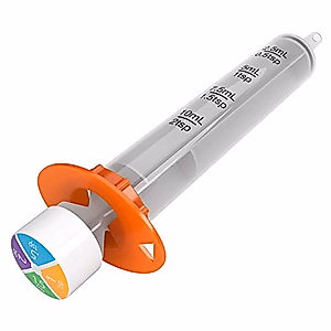 Ezy Dose Kids Baby Oral Syringe & Dispenser | True Ezy Design for Liquid Medicine | 10 mL/2 TSP | Color Coded | Pack of 3
