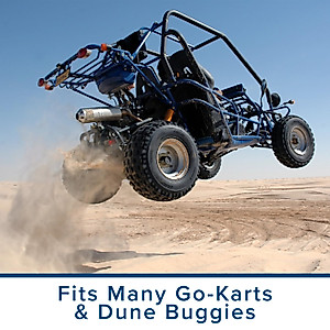 AlveyTech 36" Steel Axle Rod with 1" Diameter, 3/4" Step Down, 3/4-16" Fine Thread Ends, Full Length 1/4" Keyway for Go-Karts - GoKart Keyed Axle Shaft for ATV, Go-Kart, Quad, Dune Buggy (36 Inch)