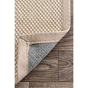 Arvin Olano Proper Sisal and Wool Area Rug, 6x9, Chino