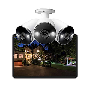 Lorex 4K Security Camera System, Fusion 16-Channel 3TB NVR with 8 Indoor/Outdoor Wired IP POE Metal Smart Deterrence Cameras, Motion Detection