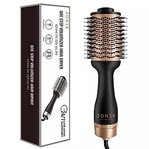 One-Step Professional Hair Dryer Brush, Volumizer, Straightener and Curler by JONIK Beauty and Fashion!