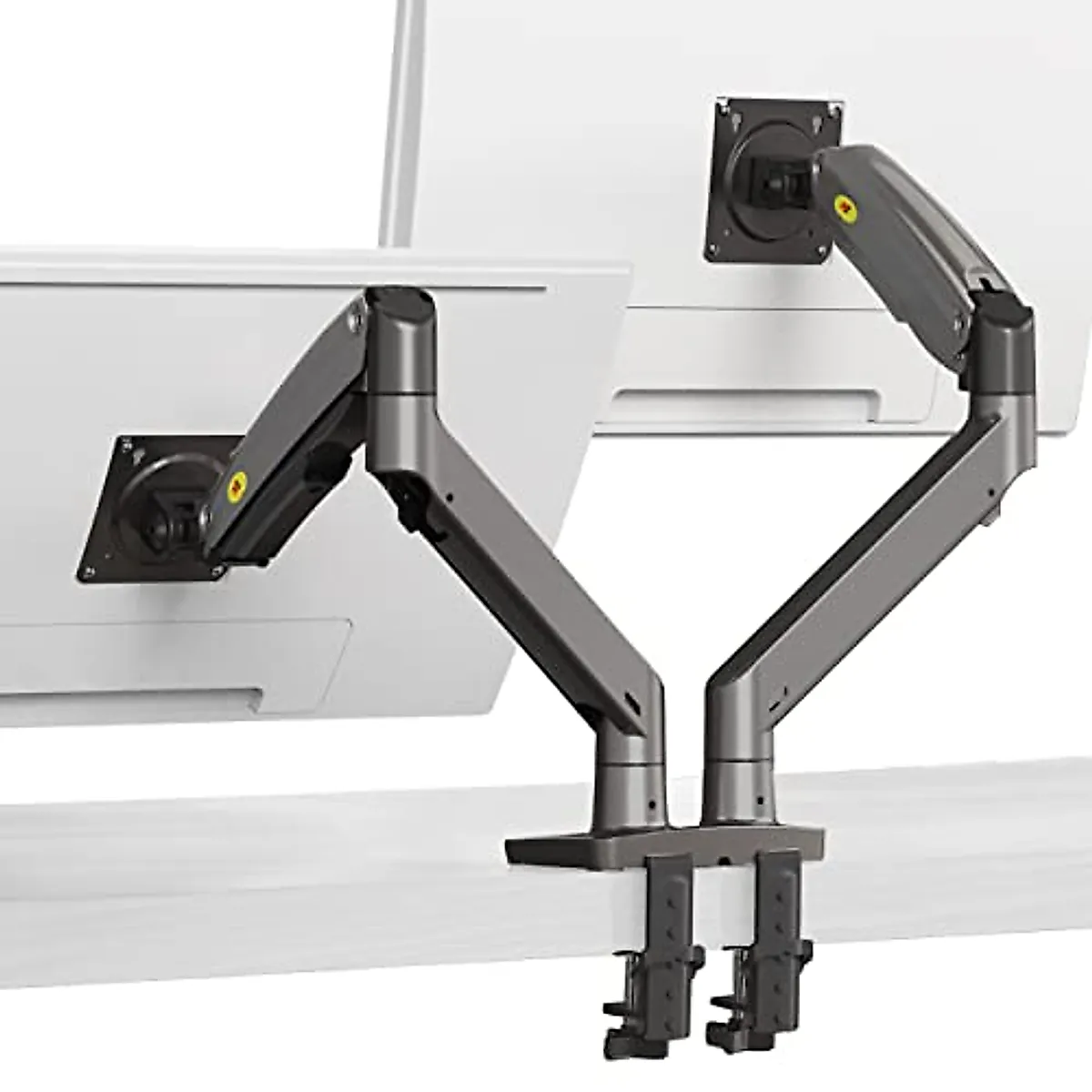 NB North Bayou Dual Monitor Desk Mount Stand Full Motion Swivel Computer Monitor Arm Fits 2 Screens up to 32'' with Load Capacity 6.6~26.4lbs for Each Monitor G75
