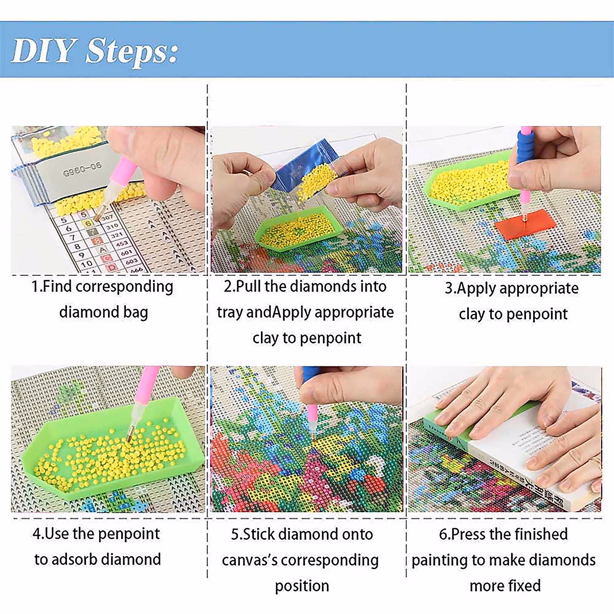 CHWGLFGG Christmas Diamond Painting Kits for Adults Beginners, Winter Church 5D Diamond Art Kits, DIY Full Round Drill Snow Scene Gem Art, Christmas Night Home Wall Decor 12 x 16 Inch