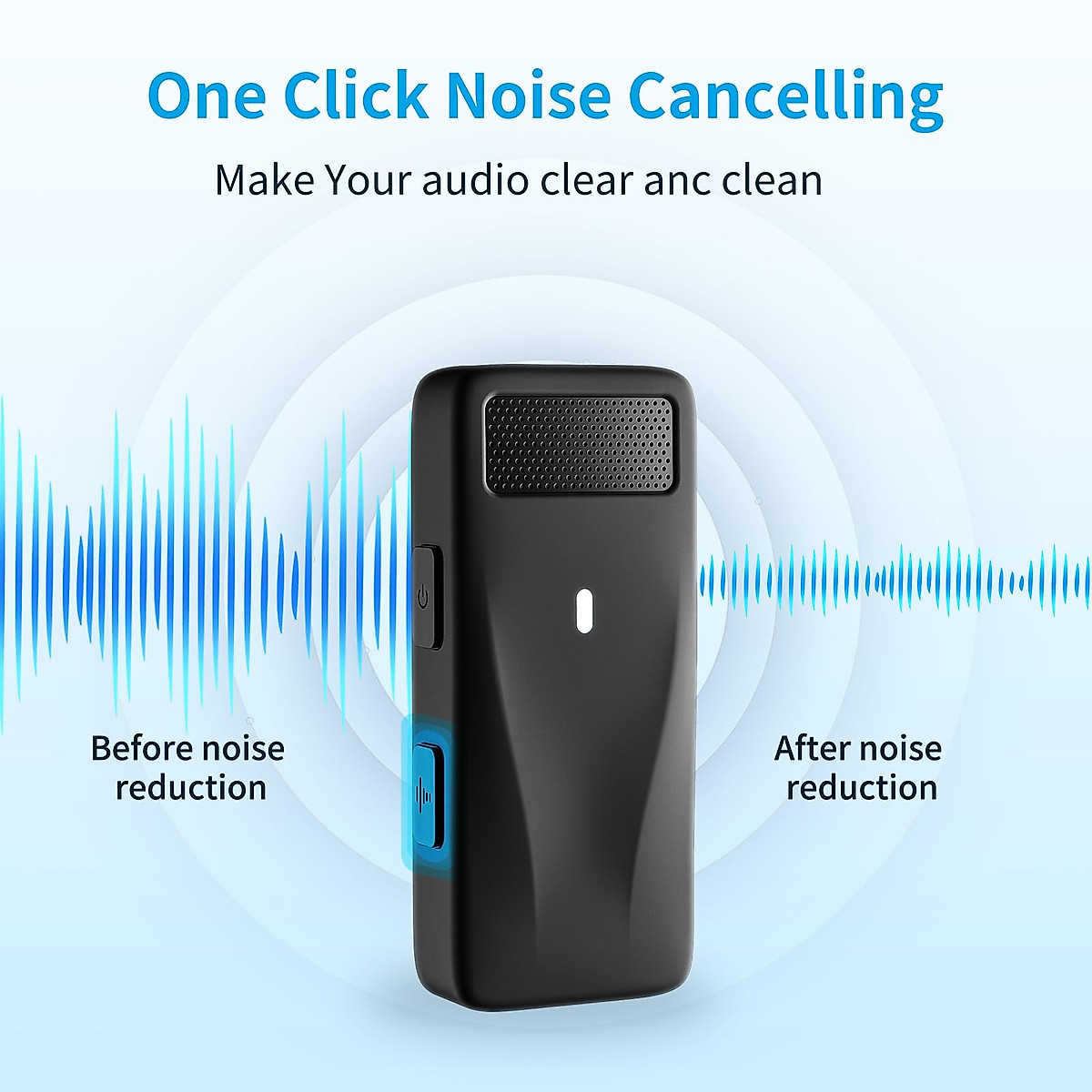 PILSAMAS Mini Wireless Lapel Lavalier Microphone for Android, iPhone 15 Pro Max - 2 Pack, 32H Battery, Noise Canceling - USB C Microphone, Clip On iPhone Microphone for Video Recording, Streaming