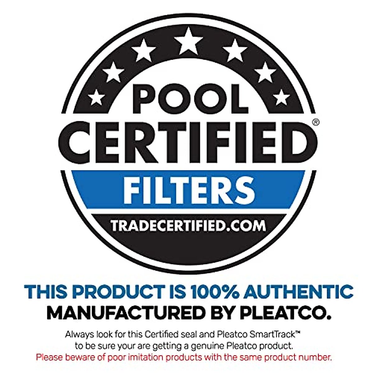 Pleatco PSR100-EC Pool Filter Cartridge Replacement for Unicel: UHD-SR100, Filbur: FC-2550, OEM Part Numbers: WC108-58S2X, White