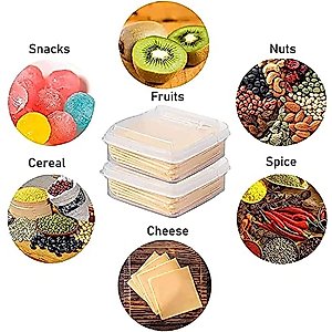 Sliced Cheese Container for Fridge with Flip Lid - 2/4/6 Pcs Butter Block Cheese Slice Storage Box, Portable Leakproof Clear Flip Top Storage Box, Vegetable & Fruit Fresh-Keeping Box. (2 pcs) (2 pcs)