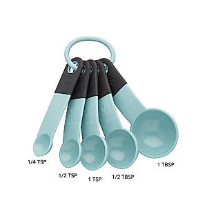 KitchenAid Measuring Spoons, Set Of 5, Aqua Sky