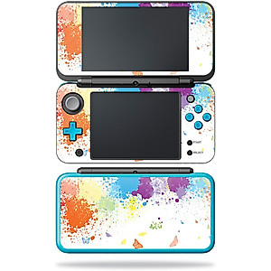 MightySkins Skin Compatible with Nintendo New 2DS XL - Splash of Color | Protective, Durable, and Unique Vinyl Decal wrap Cover | Easy to Apply, Remove, and Change Styles | Made in The USA