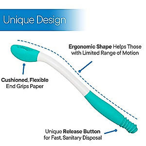 RMS Long Reach Comfort Wipe - Self Assist Toilet Aid, Ideal Daily Living Bathroom Aid for Limited Mobility