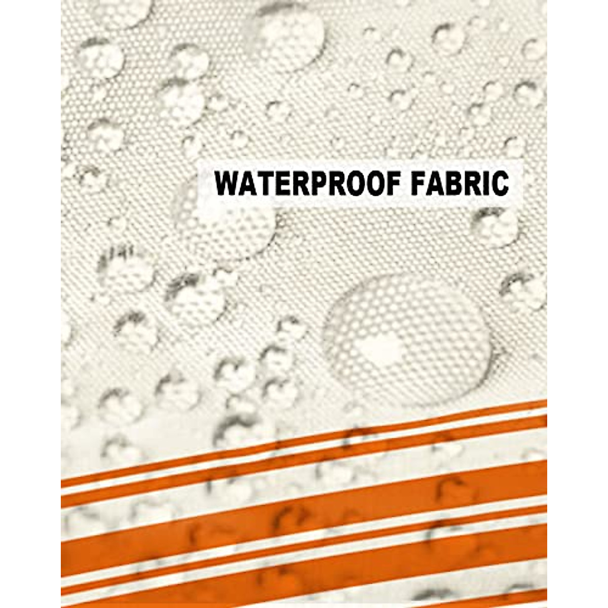 Outdoor Pillow Covers for Patio Furniture 20x12 inch 2PCS, Rectangle Waterproof Garden Cushion Thanksgiving Orange Stripe Fall Throw Pillow Cover Shell for Sofa Couch Bench Seat