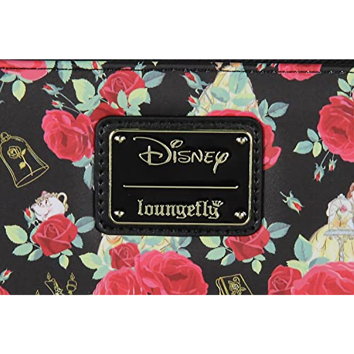 Loungefly Disney Beauty And The Beast Flowers And Friends Zip Around Wallet
