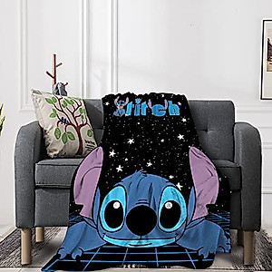 Cartoon Throw Blanket Flannel Blanket Soft Cozy Lightweight Plush Warm for Couch Bedding Decor All Season 60" x 50"