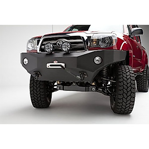 Body Armor 4x4 TC-19335 Black - Steel Front Winch Bumper for 2005-2011 Toyota Tacoma
