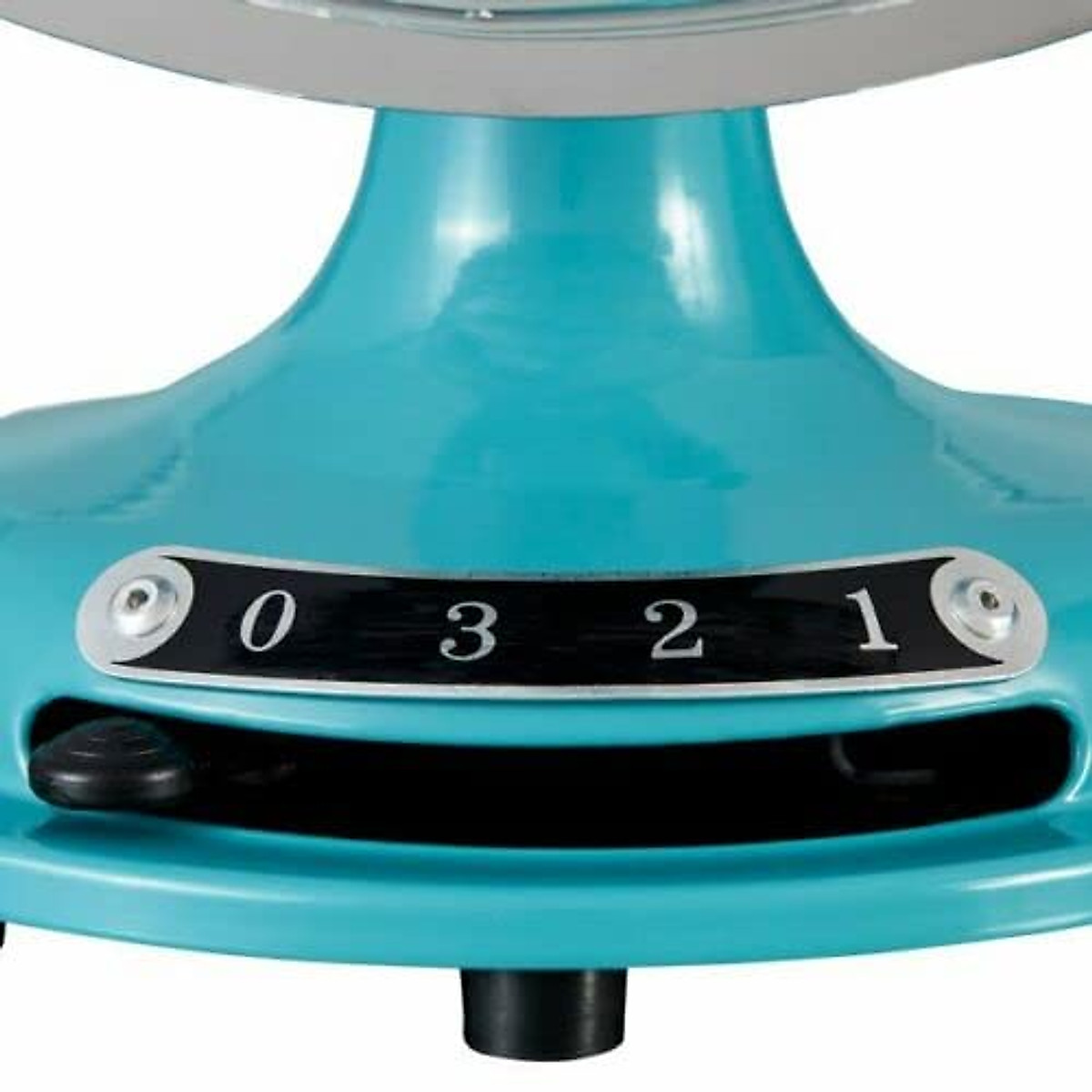 8'' Tabletop All Metal Retro Antique Style Fan Adjustable & Oscillating 3 Speeds Better Homes & Gardens, Aqua