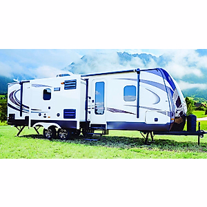 Lippert PSX1 High-Speed RV Power Stabilizer Jack System, No-Switch Assembly, Automatic Adjustment, Heavy-Gauge Powder-Coated Steel Frame, Up to 30" Extension - 337199