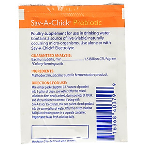 Sav-A-Chick Probiotic 3 packets .17oz