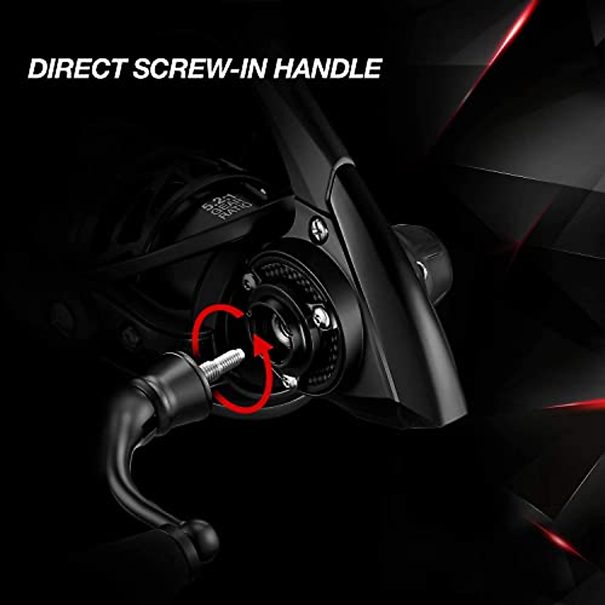 Piscifun Carbon X Spinning Reels, Carbon Frame and Rotor, Ultralight 5.1oz Spinning Fishing Reel, 5.2:1 Low Speed Gear Ratio, 10+1 Shieled BB Smooth Powerful Fishing Spinning Reel 500 Series