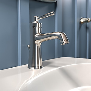 hansgrohe Joleena Transitional 1-Handle 1 8-inch Tall Bathroom Sink Faucet in Polished Nickel, 04771830