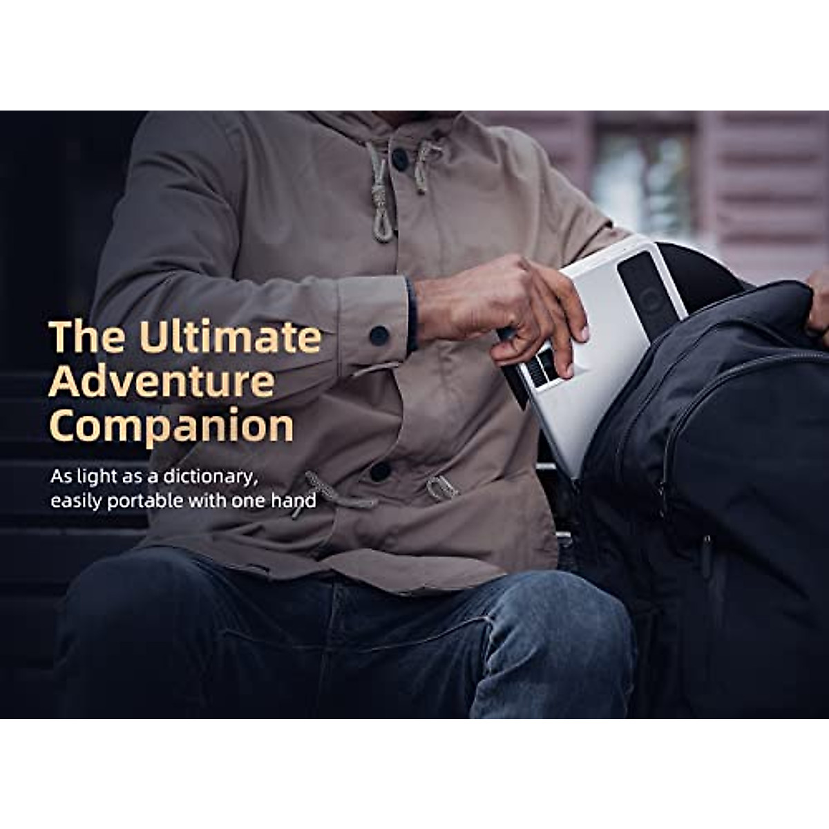 Native 1080P Bluetooth Projector with 100'' Screen, ALVAR 10000 Lux & 400 ANSI Portable Outdoor Movie Mini Projector, 60000 Hrs LED Lamp Life, Compatible with TV Stick, HDMI and USB