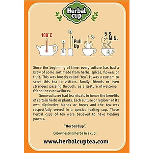 Herbal Cup Ayurveda Turmeric Tea, Organic Cinnamon Moringa, No Caffeine Herbal Supplement (16 Count, Pack of 1)