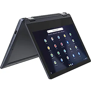 Lenovo 2023 Newest IdeaPad Flex 3 CB 2-in-1 Laptop, 11.6 inch HD Touchscreen, MediaTek MT8183 Processor, Integrated ARM G72 MP3 Graphics, 4GB RAM, 64GB eMMC, Bundle with JAWFOAL