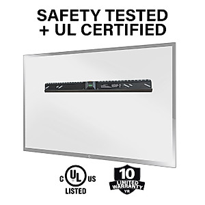 All-New, Made for Amazon No Drill No Stud TV Wall Mount for 32-85” TVs up to 100lbs, Compatible with Amazon Fire TVs