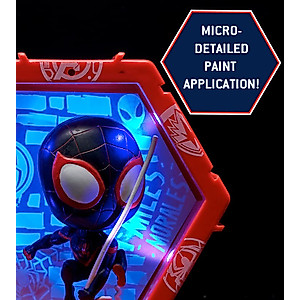 WOW! PODS Avengers Collection - Miles Morales | Superhero Light-Up Bobble-Head Figure | Official Marvel Collectable Toys & Gifts