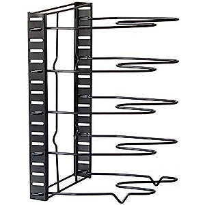 Pan Pot Clips Multi Double Layers Household Kitchen Door Back Iron Storage Rack Pan Lids Holders Nail Pot Lid Rack Storage Lid And Spoon Rack-Wall Mount Pot Lid Holder