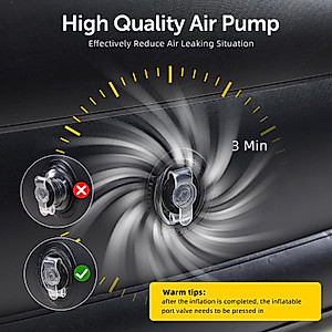 Neoflavie New Upgraded BBL Bed with Hole-Inflatable BBL Bed After Surgery,Brazilian Butt Lift Surgery Recovery Mattress with Carrying Bag & Air Pump,Waterproof Plant Velvet Touch for Relax Sleep-Pink