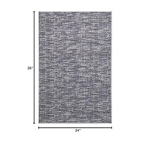 IMINROME Small Area Rug Mat Modern Solid Indoor Throw Carpet Contemporary Doormat Rug Machine Washable Low-Pile Area Rug for Living Room Bedroom Laundry, 2' x 3' Grey