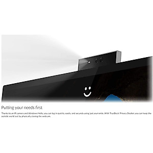 Lenovo Ideacentre 27" QHD Touchscreen All-in-One PC with 16GB DDR4 RAM, 512GB PCIe SSD, Intel 8 Core i7-9700T Processor up to 4.3 GHz, Windows 10 Home