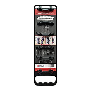 StealthMounts Packout Battery Holder Board | M18 Battery Board for Milwaukee Packout | Perfect for Transport and Storage (Milwaukee M18 w/Handle and Packout Feet)