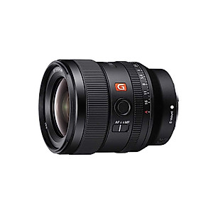 Sony E-Mount FE 24mm F1.4 GM Full Frame Wide-Angle Prime Lens (SEL24F14GM), Black (Renewed)