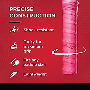 GAMMA Sports Neon Tac Overgrip, Tacky Grip for Tennis, Pickleball, Squash, and Badminton Racquets, Assorted 3 Pack