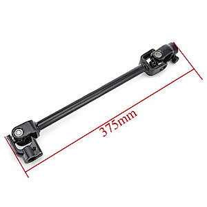 300mm Steering Wheel Assembly Steel Gear Rack Pinion Set Replacement for 110cc Go Kart