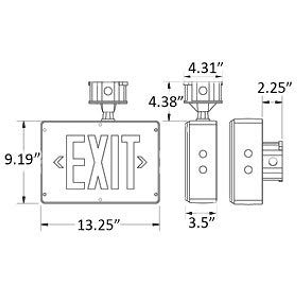 Explosion Proof Exit Sign - Single Sided